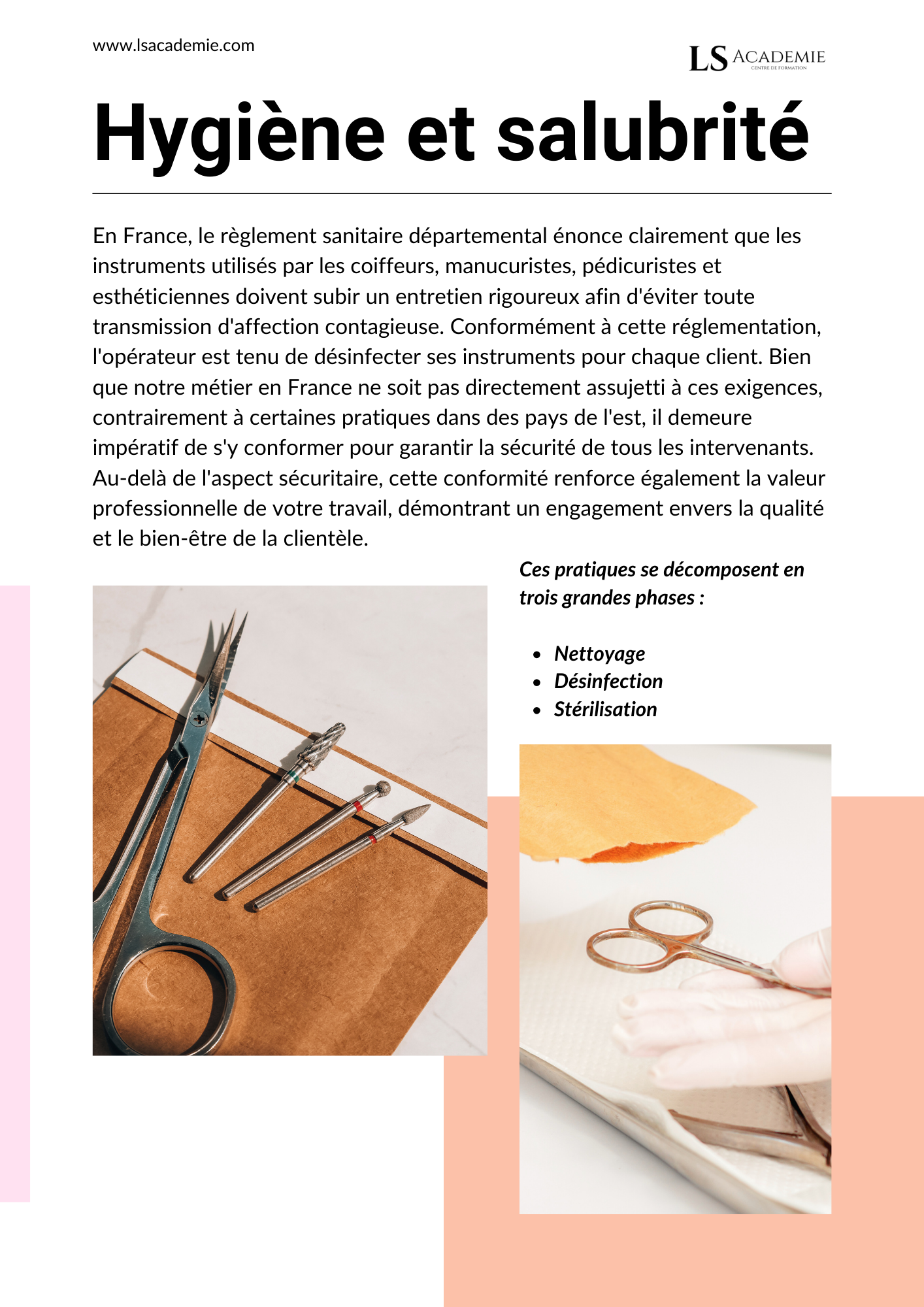 Hygiène et salubrité - LS Académie