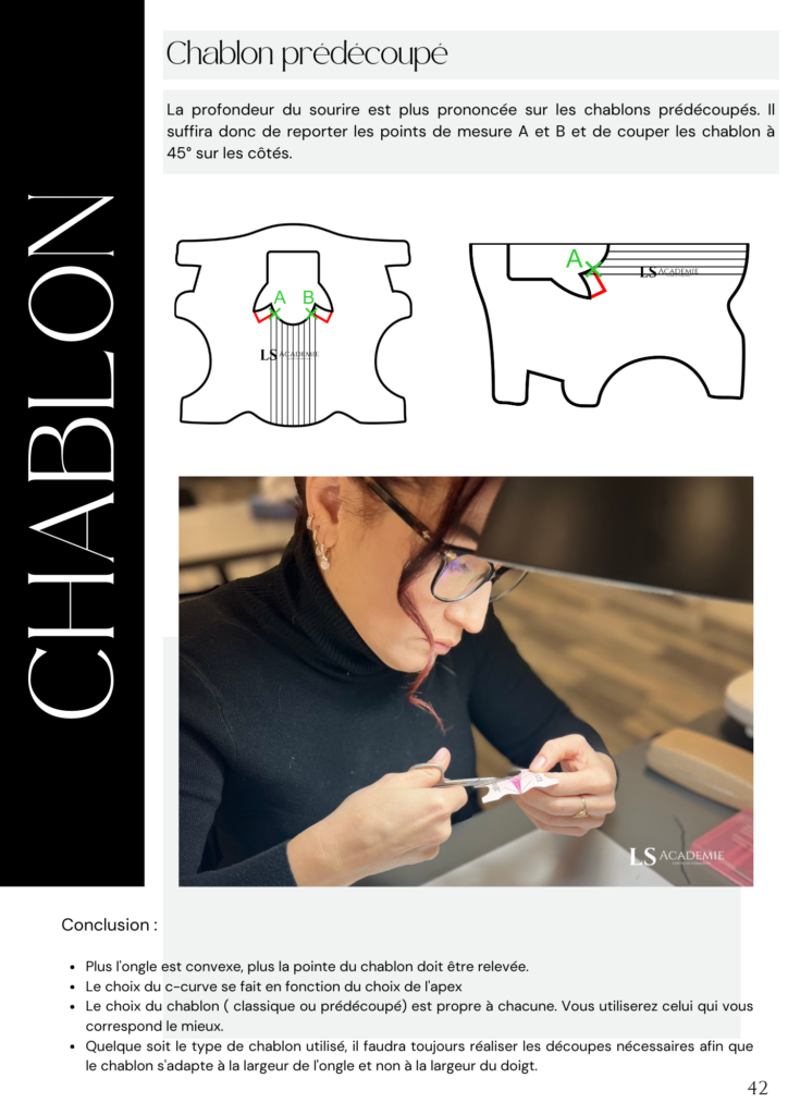 Protocole de découpe et de positionnement du chablon - LS Académie